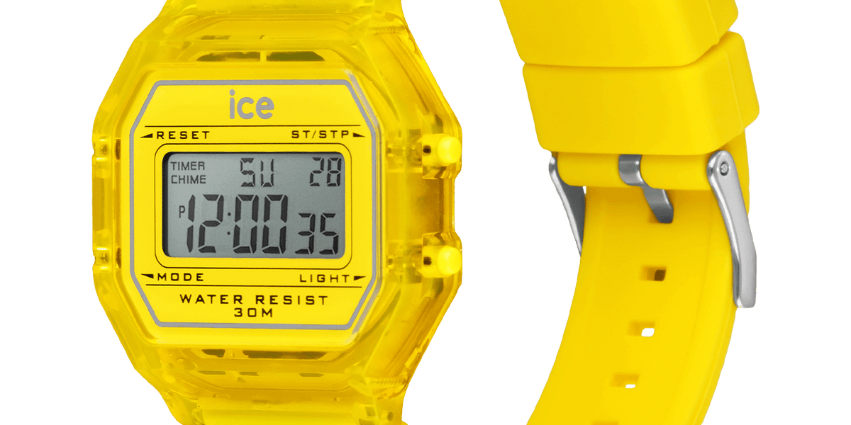 ICE digit retro Electric Yellow Clear • ICE watch South Africa